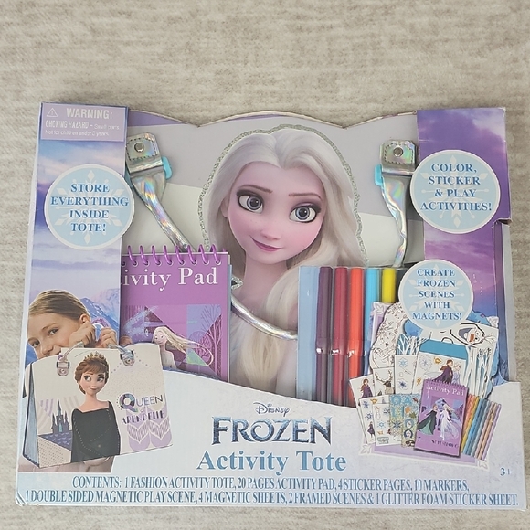 Disney | Toys | Disney Frozen Activity Tote With Blue And Purple ...